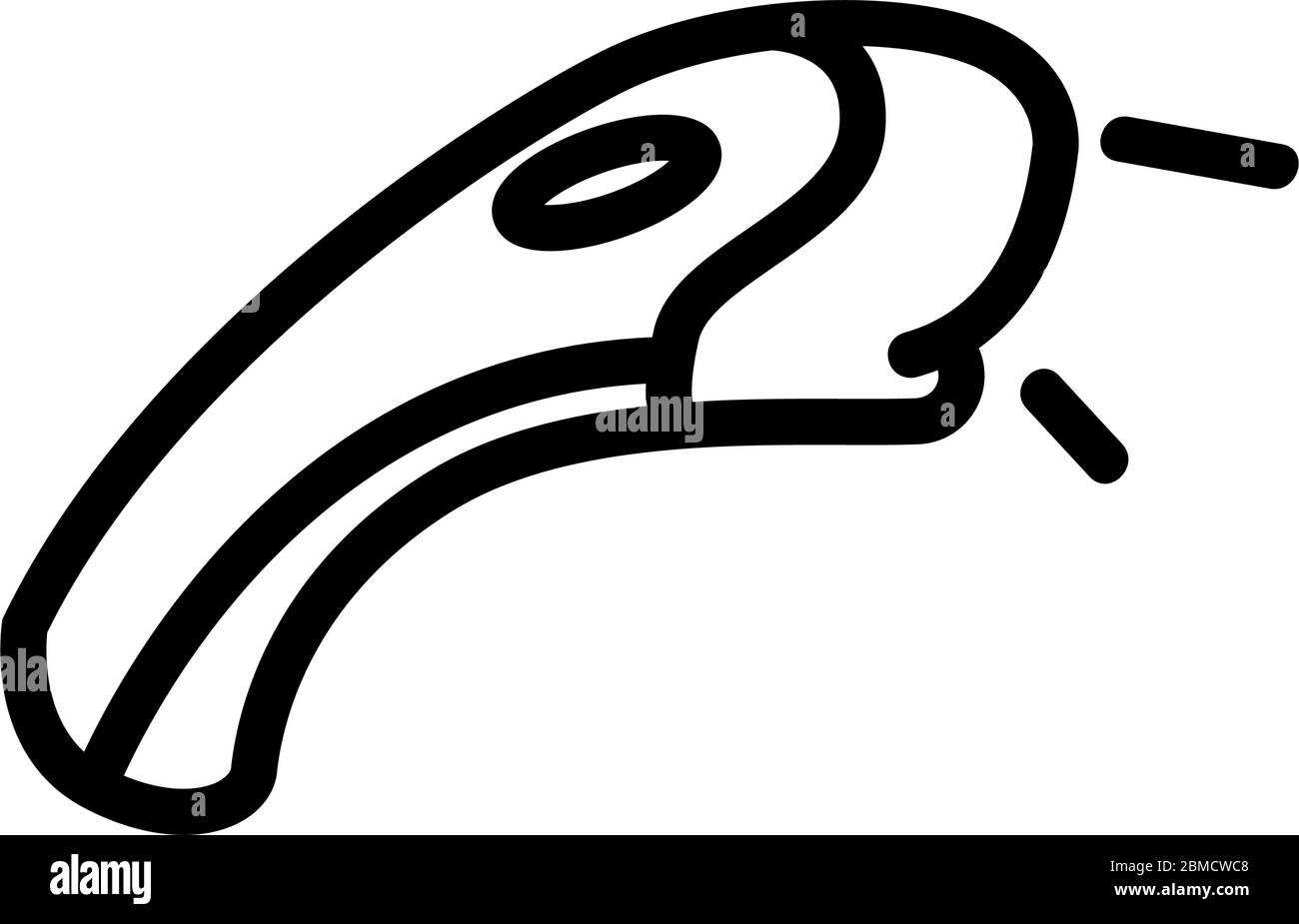 laser barcode scanner icon vector outline illustration Stock Vector ...