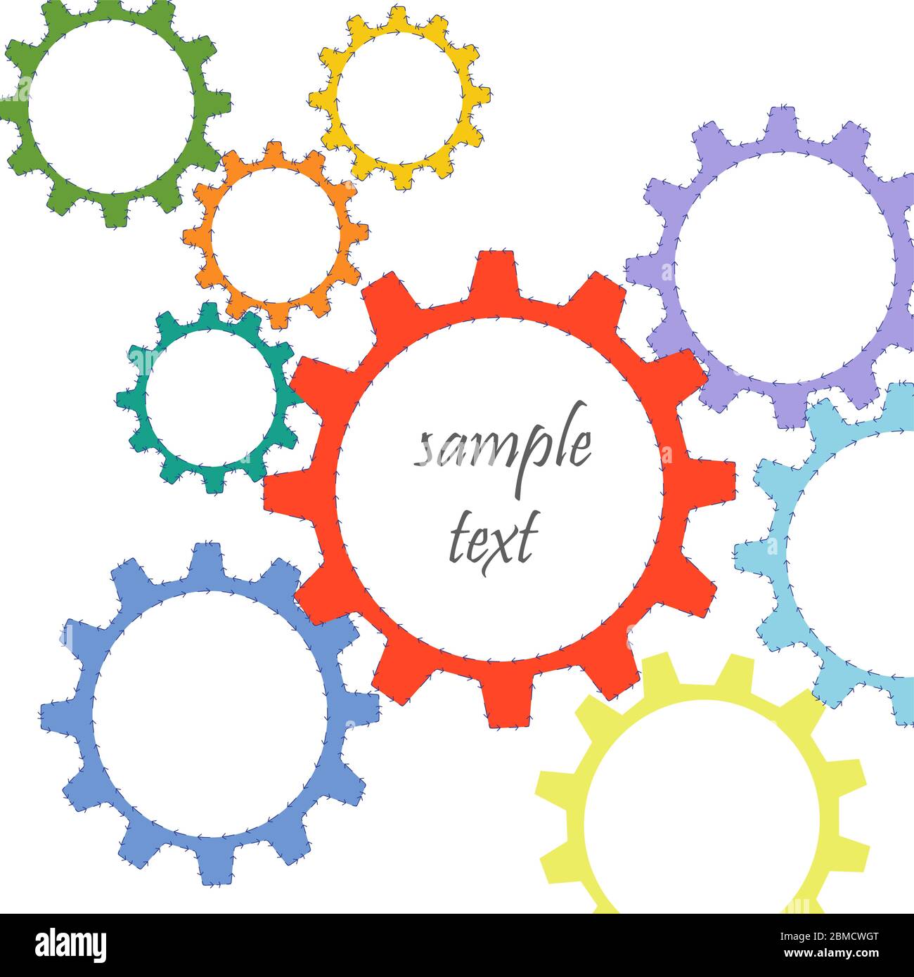 Colorful abstract gears vector backgroun Stock Vector Image & Art - Alamy