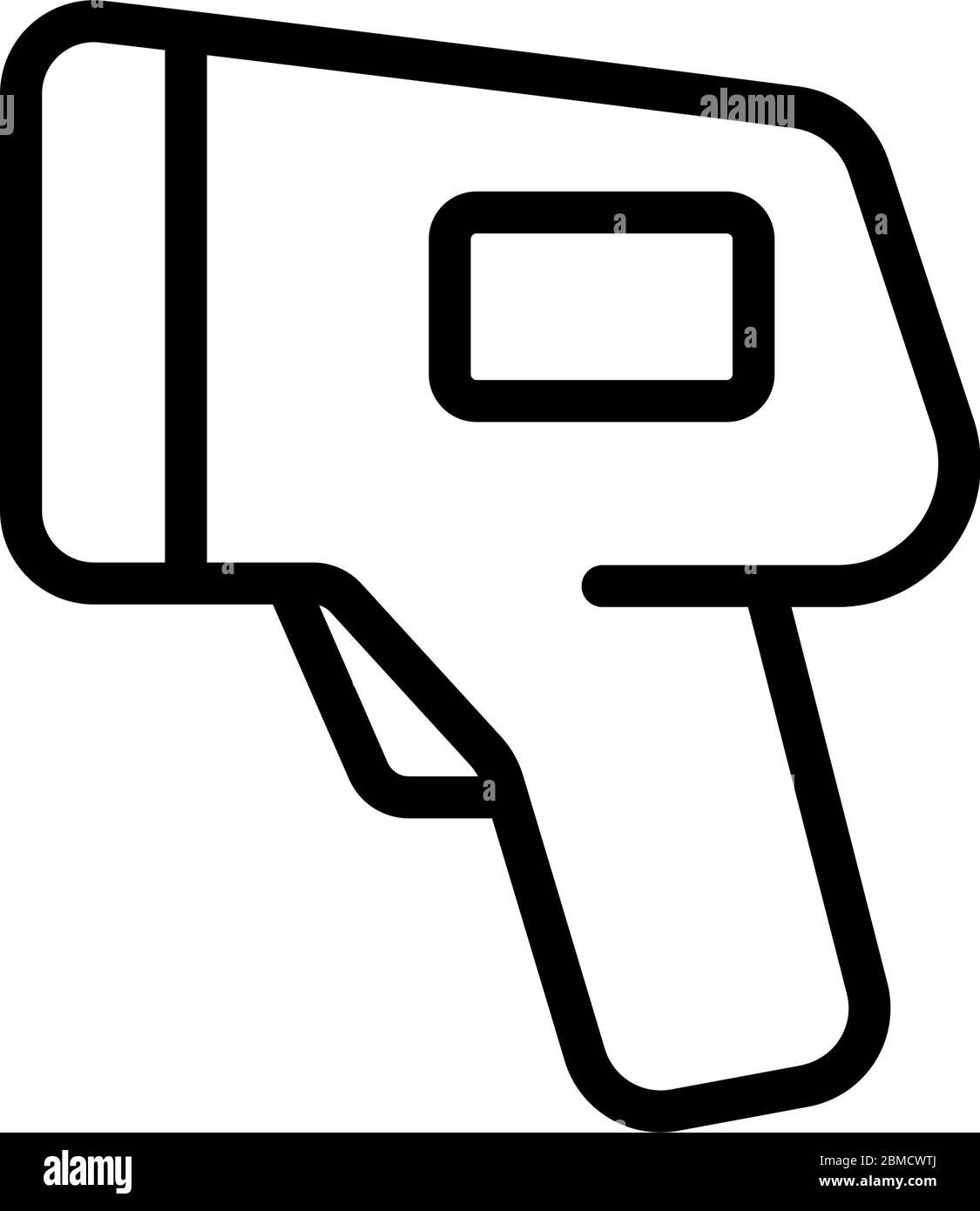 hand barcode scanner icon vector outline illustration Stock Vector ...