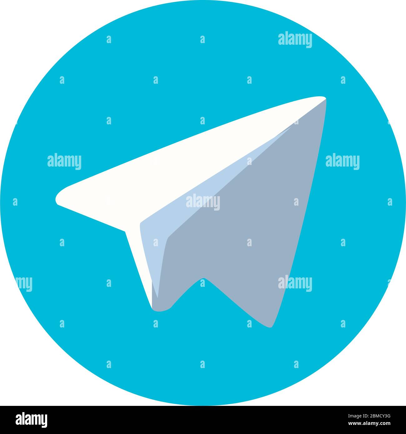telegram flat style icon design, Social media multimedia communication ...