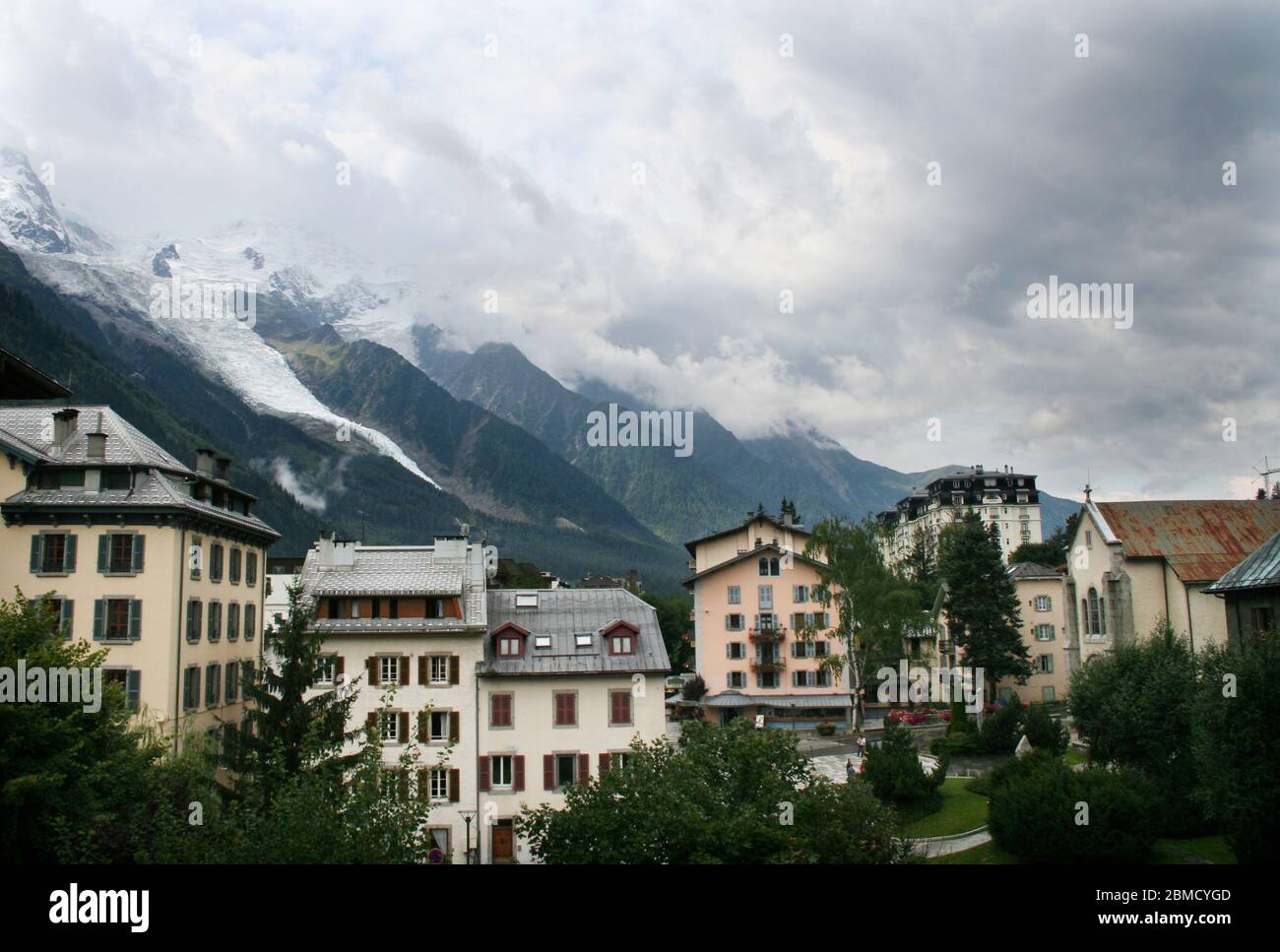 Chamonix Village in French Alps France Stock Photo - Alamy