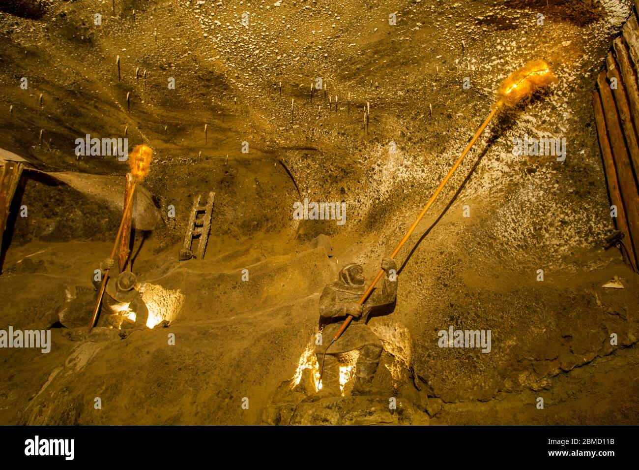 Figures carved out of salt at the Wieliczka Salt Mine (UNESCO World ...