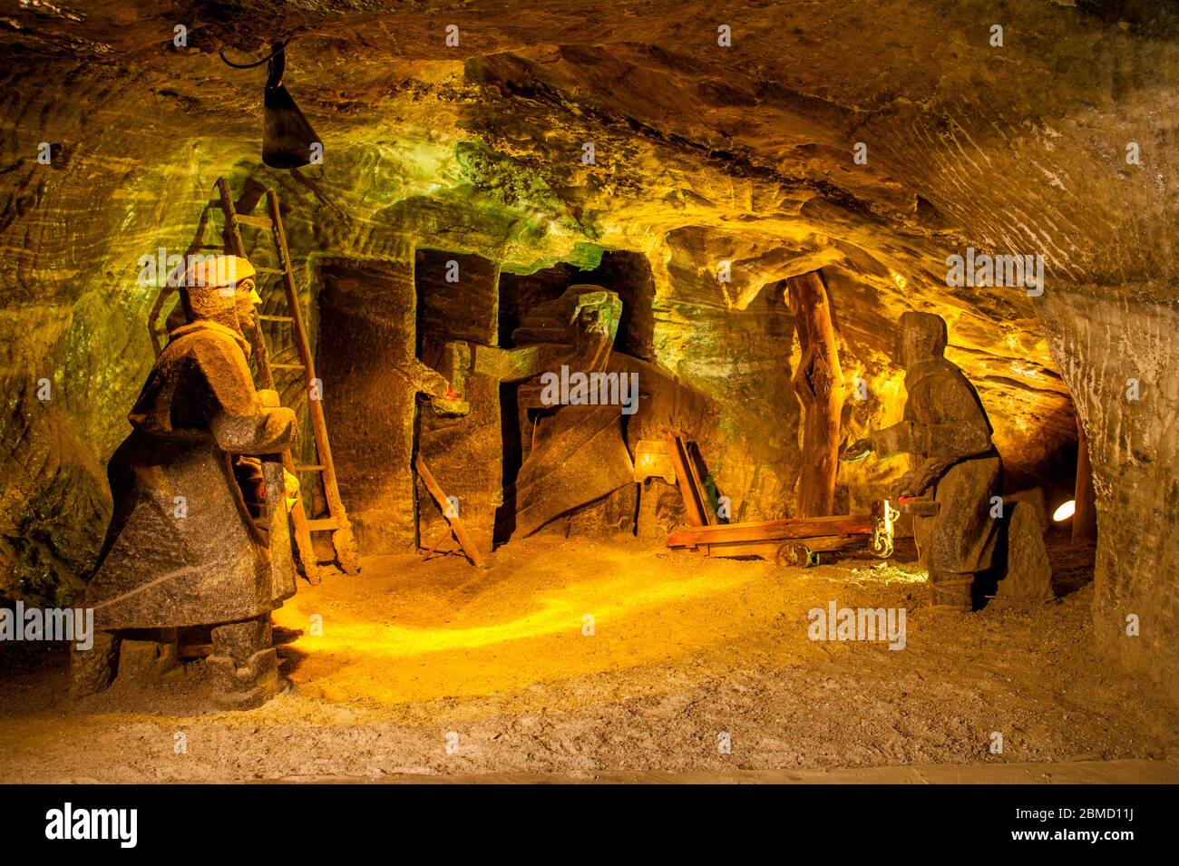 Figures carved out of salt at the Wieliczka Salt Mine (UNESCO World ...