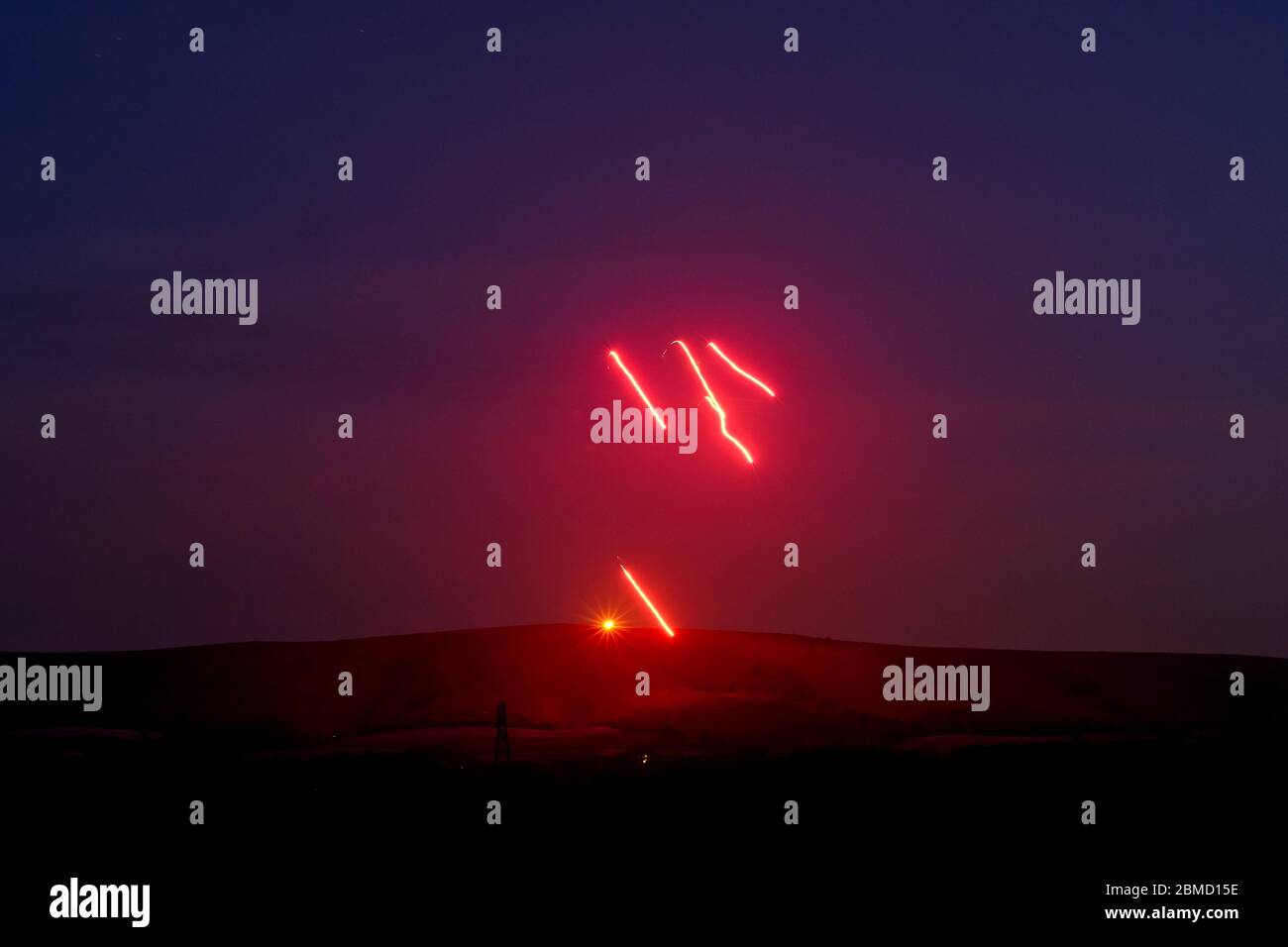 Burning flares hi-res stock photography and images - Alamy
