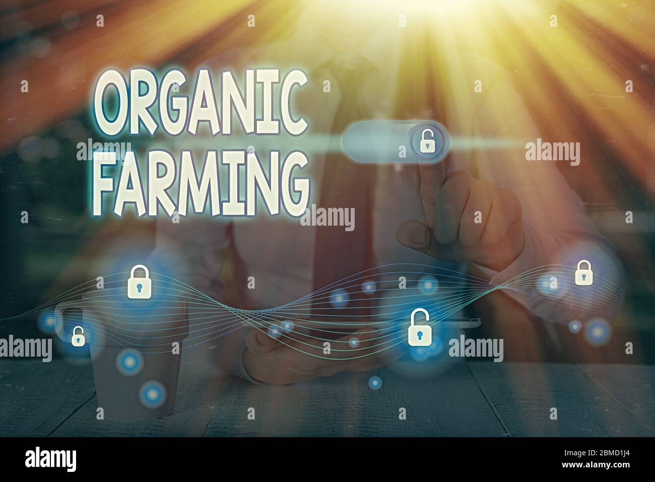 Text sign showing Organic Farming. Business photo text an integrated ...