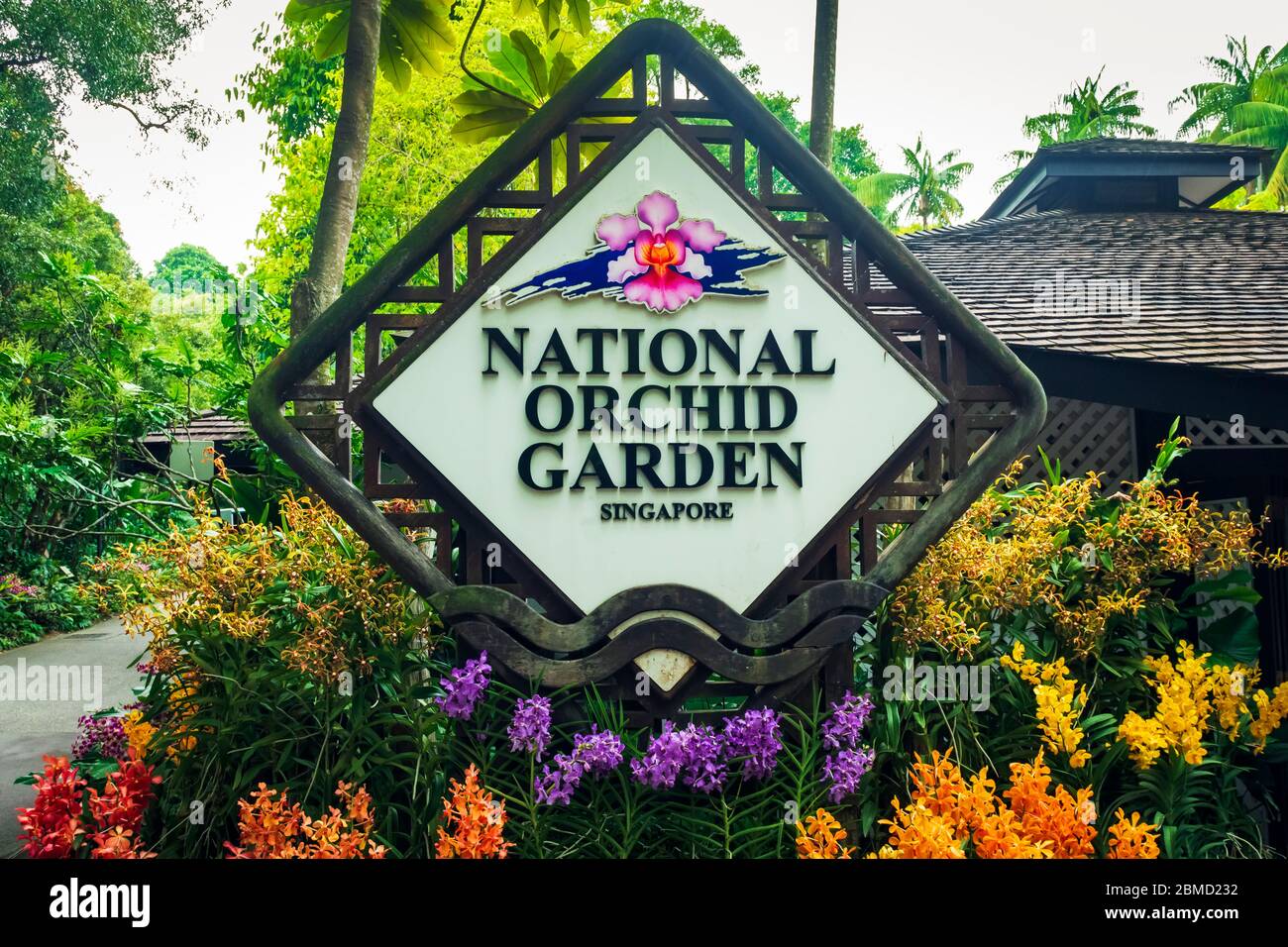 National Orchid Garden at the Singapore Botanic Gardens, Singapore, Republic of Singapore Stock ...