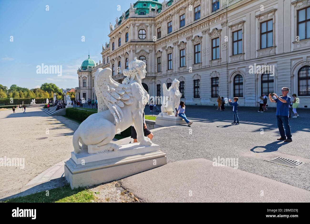 Belvedere Sphinx sculpture in garden in Wien, Austria Stock Photo - Alamy