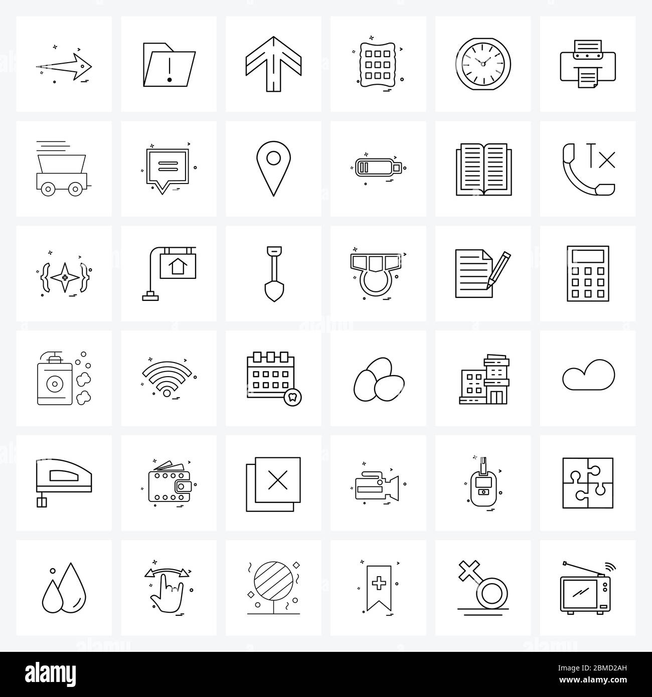 36 Universal Icons Pixel Perfect Symbols of time, bags, arrow, bag ...