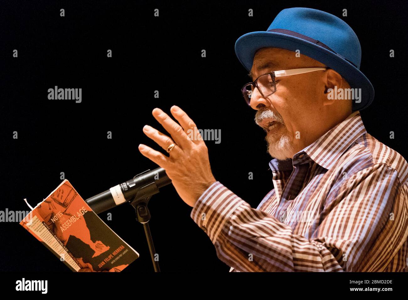 Juan Felipe Herrera, Poet Laureate of the United States, reads during ...