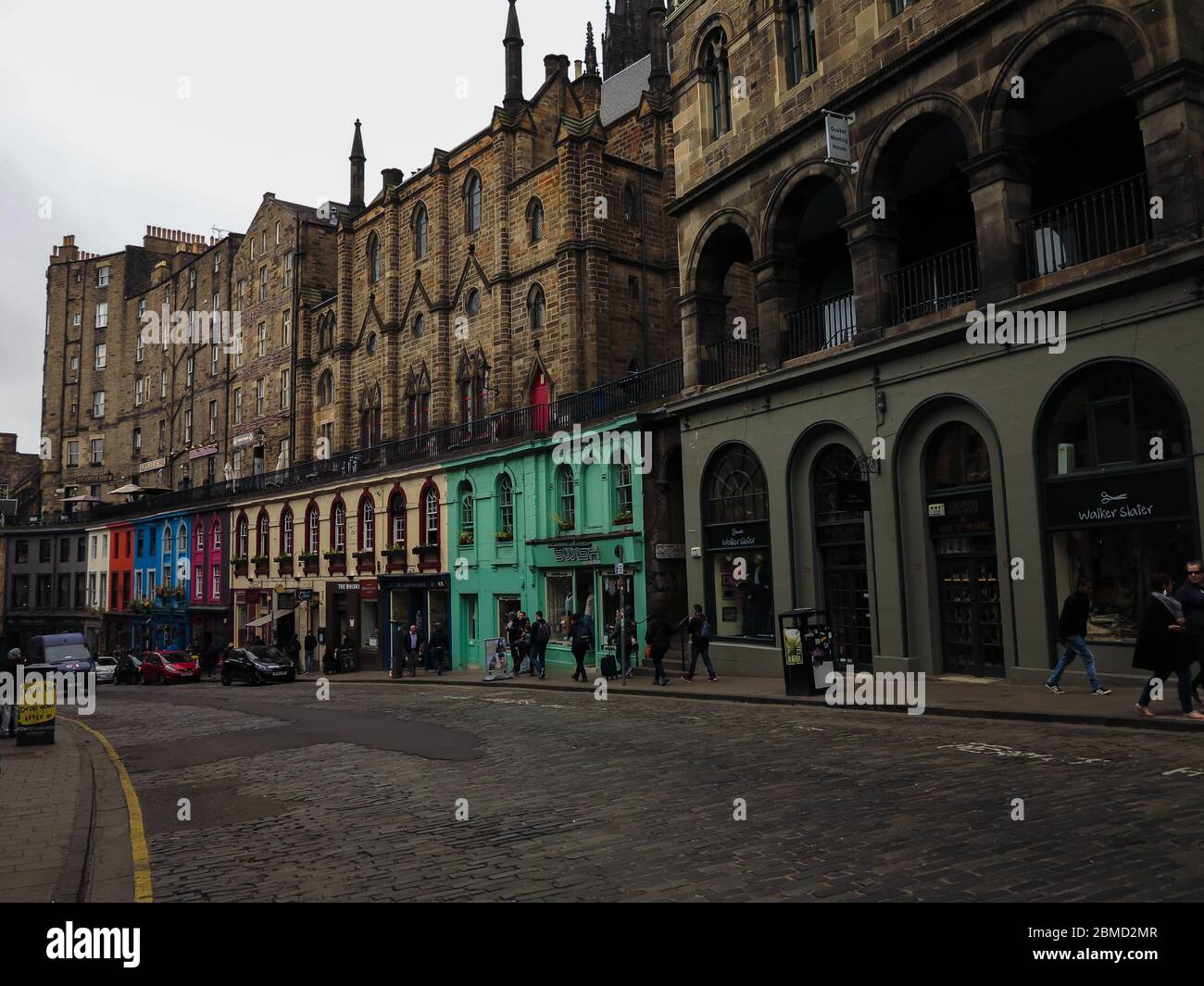 A busy street in Edinburgh, Scotland Stock Photo - Alamy