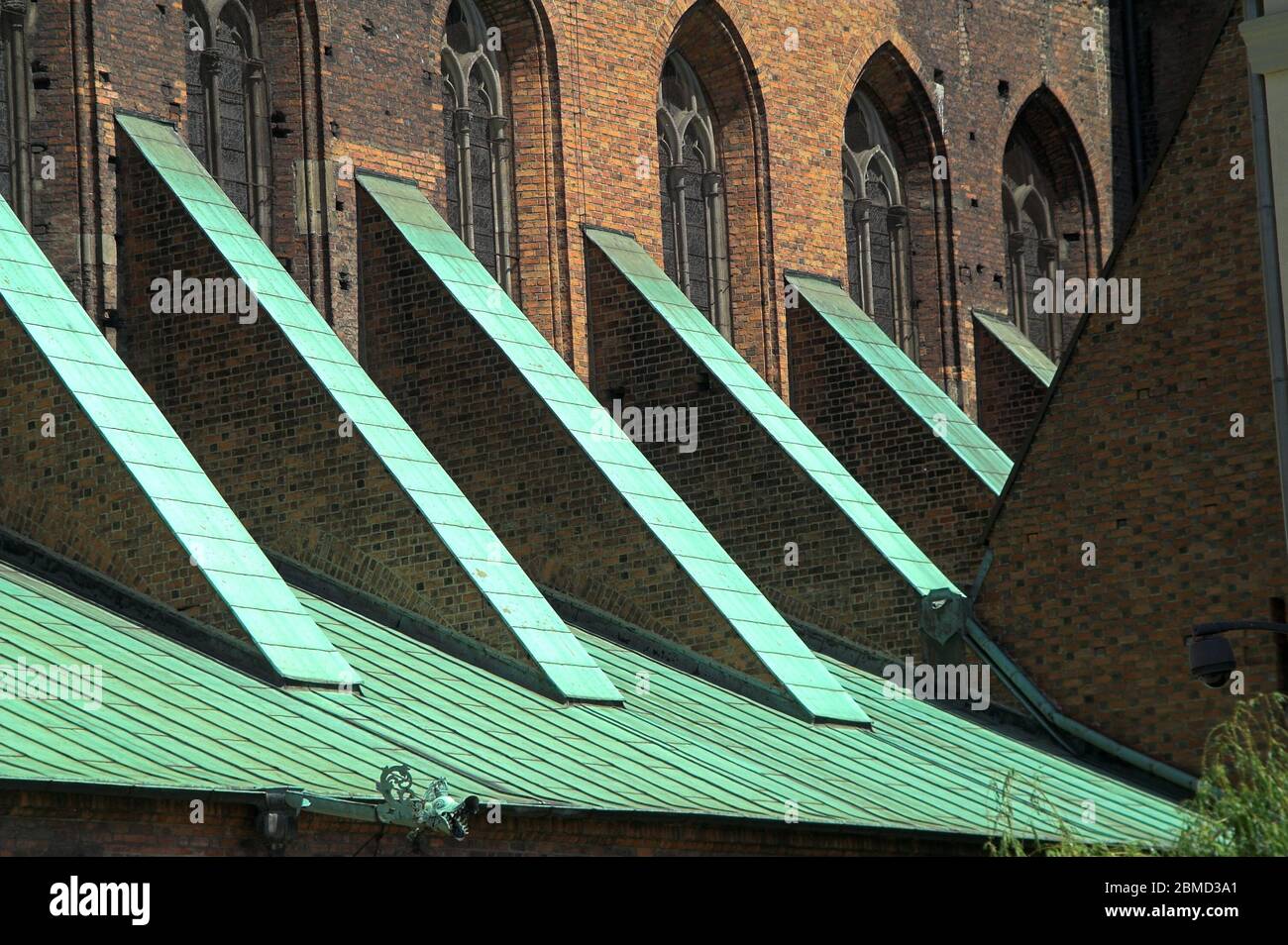 Wrocław Poland, gothic cathedral of st. John the Baptist, buttress ...
