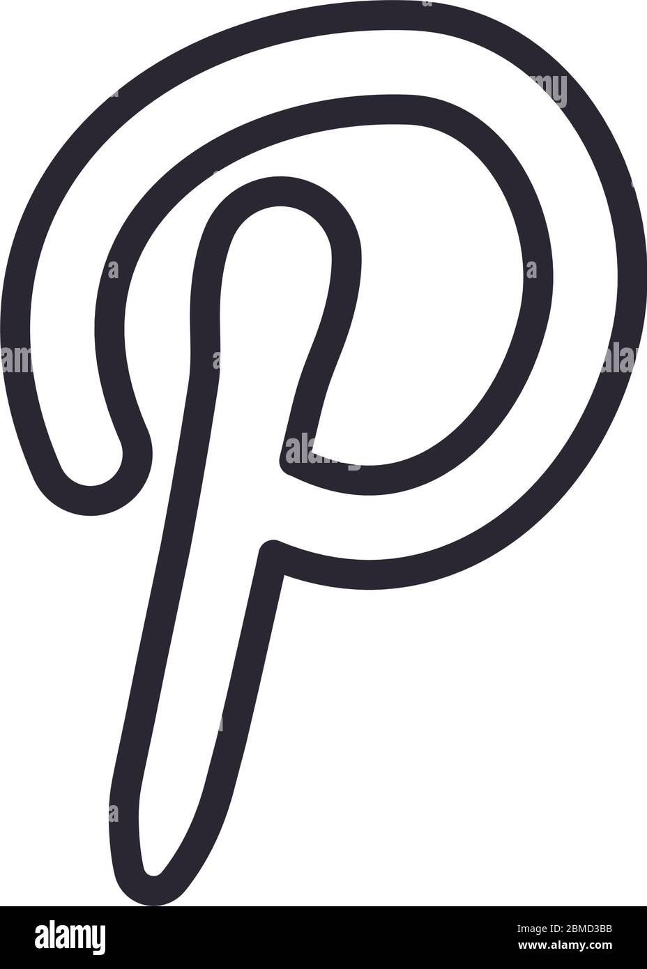 pinterest line style icon design, Social media multimedia communication ...