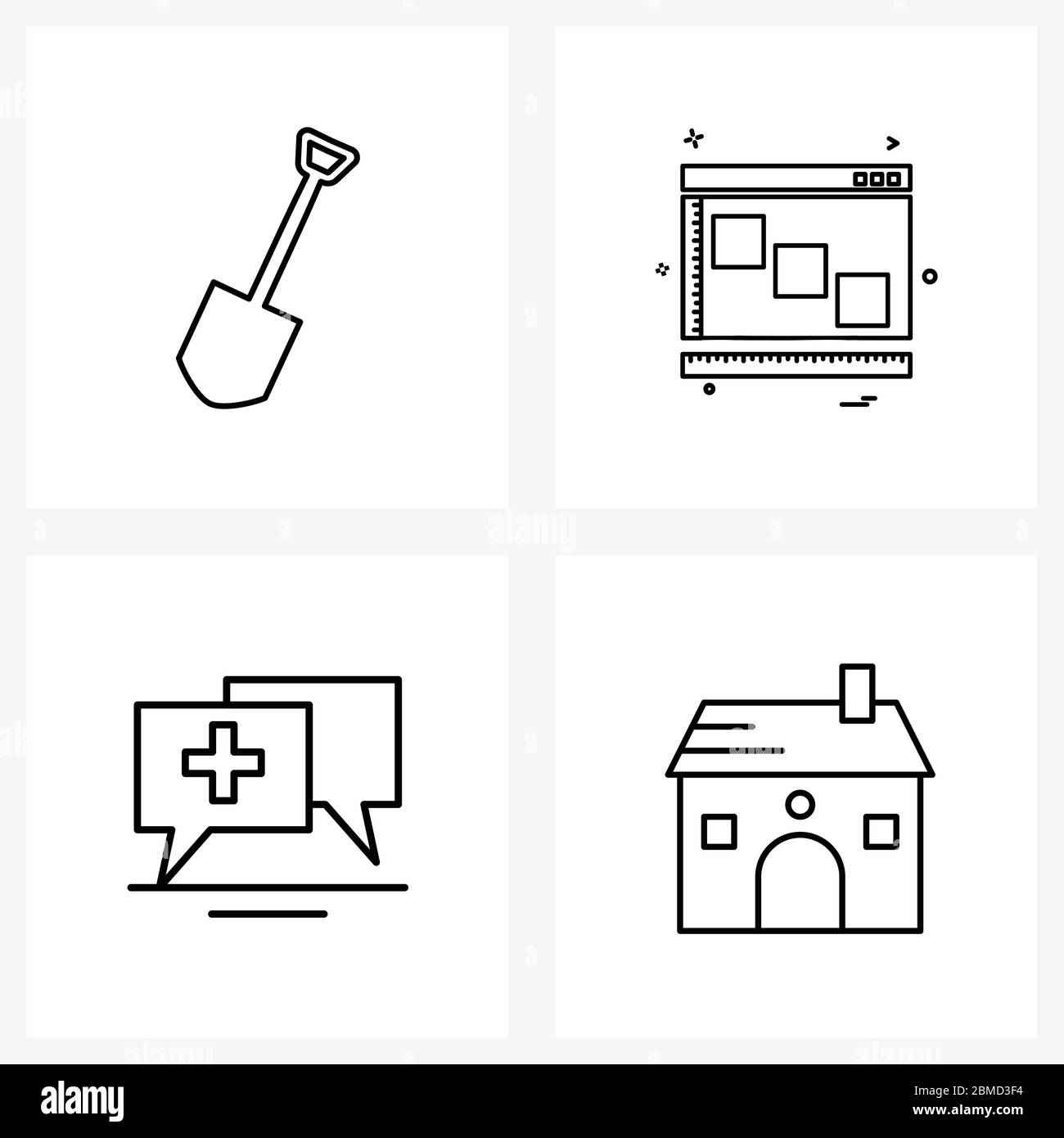 Spade layout Stock Vector Images - Alamy