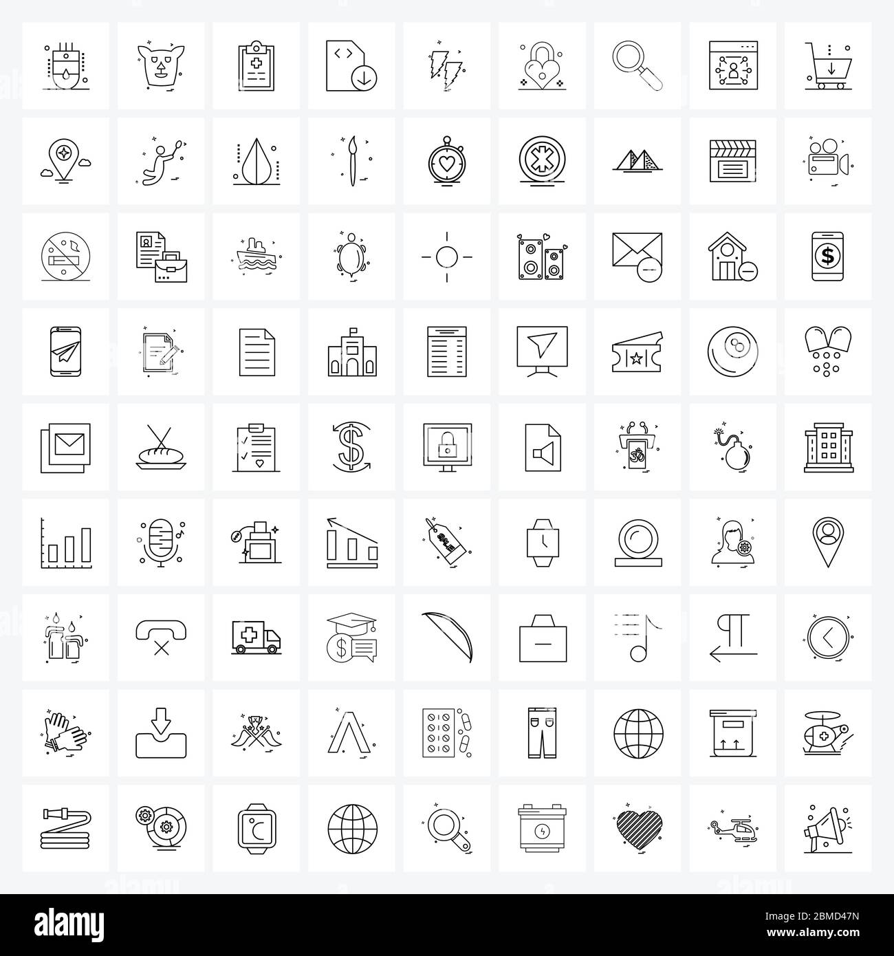 81 Universal Icons Pixel Perfect Symbols of down, chip, animals, card ...