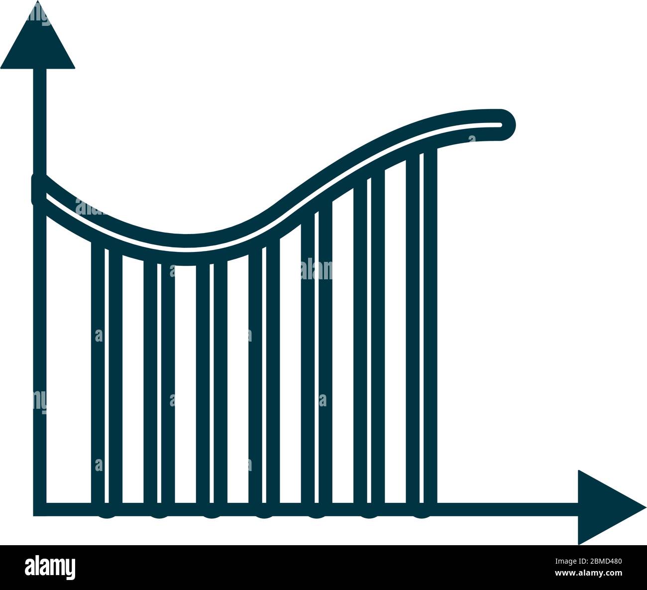 Infographic bars line style icon design, Data information business and ...