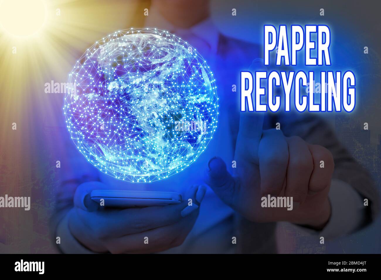 Handwriting text Paper Recycling. Conceptual photo Using the waste ...