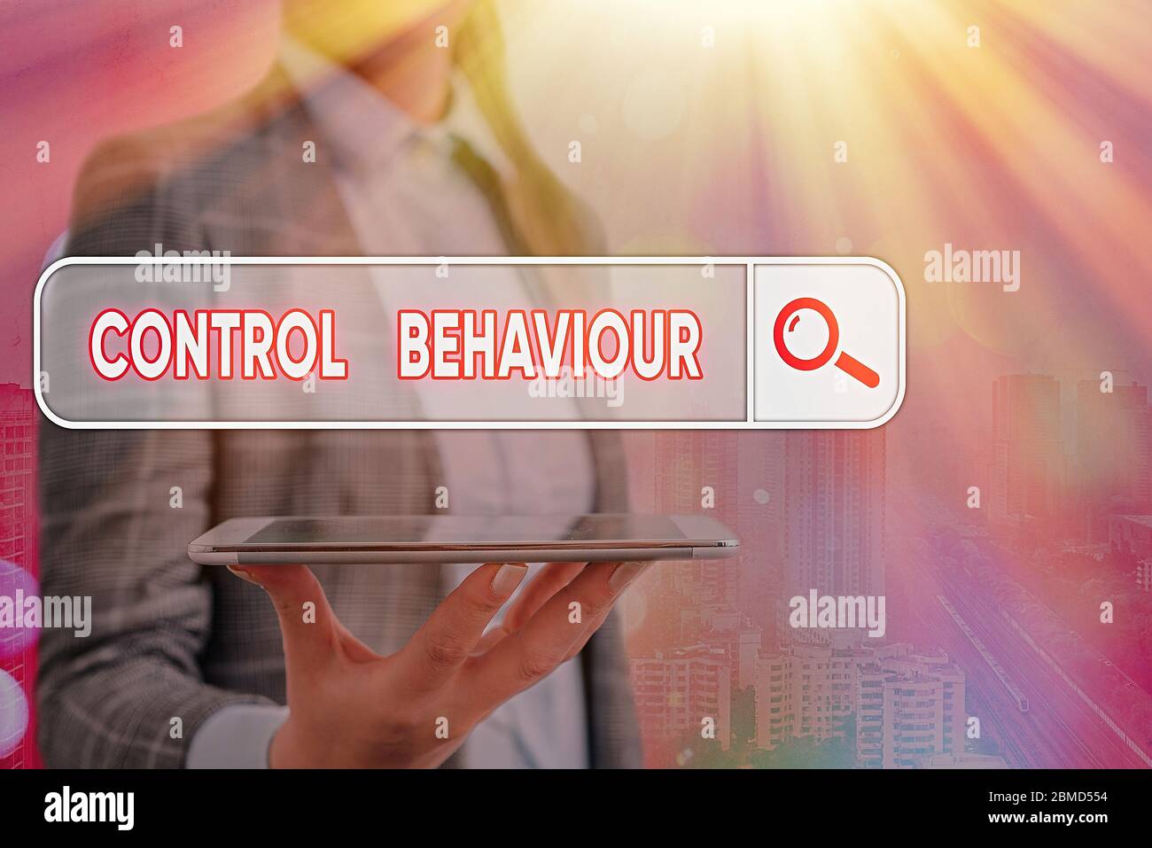 Conceptual hand writing showing Control Behaviour. Concept meaning ...