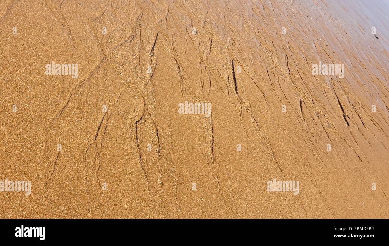 Patterns in sand Stock Photo - Alamy