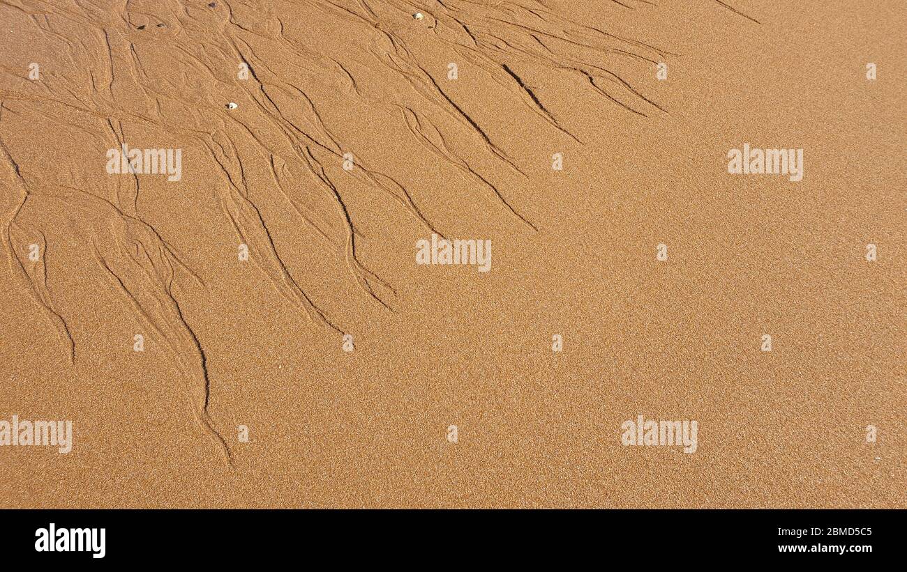 Patterns in sand Stock Photo - Alamy