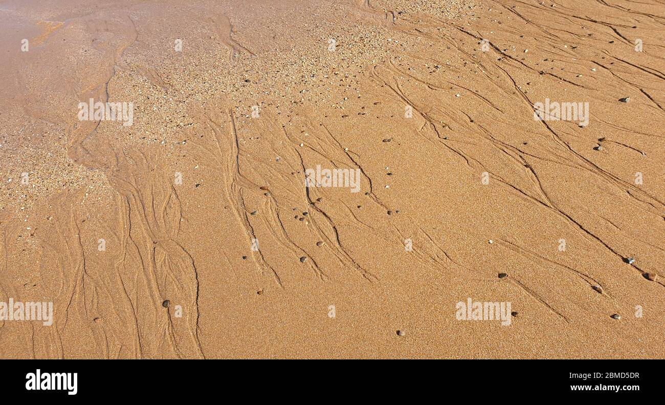 Patterns in sand Stock Photo - Alamy