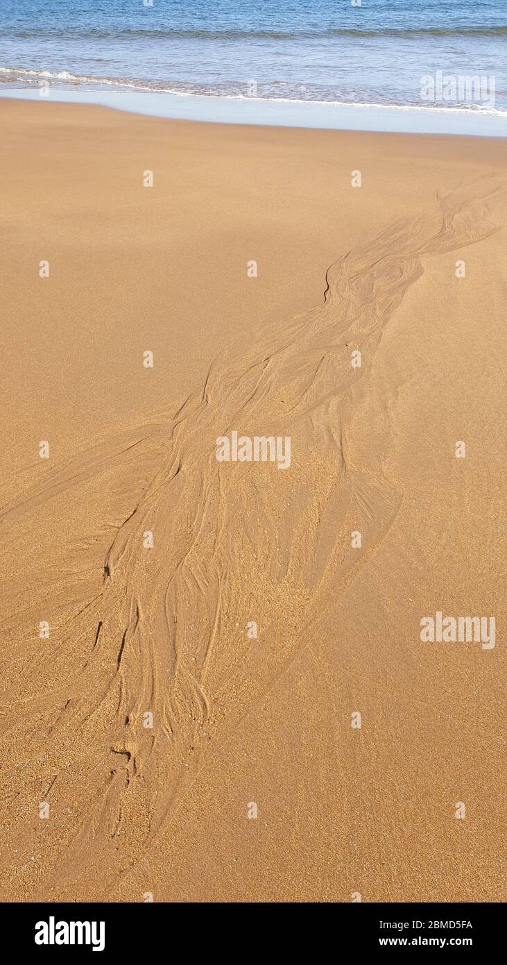 Patterns in sand Stock Photo - Alamy