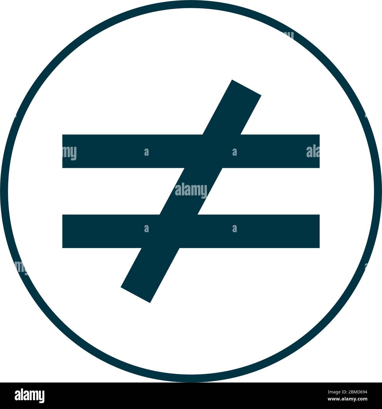 inequality line style icon design, Math finance and education theme ...