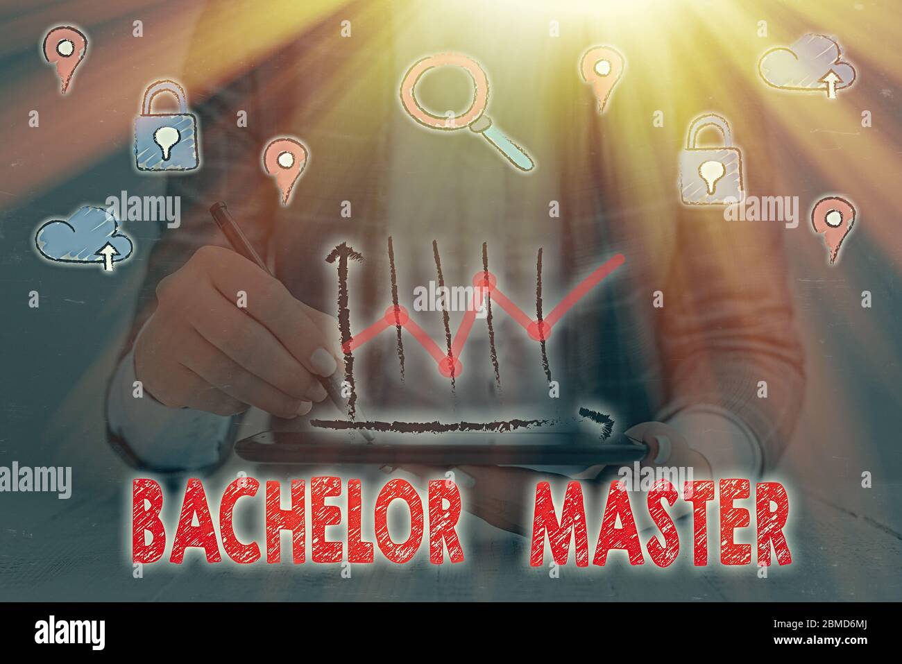 Text sign showing Bachelor Master. Business photo showcasing An ... Text sign showing Bachelor Master. Business photo showcasing An ...