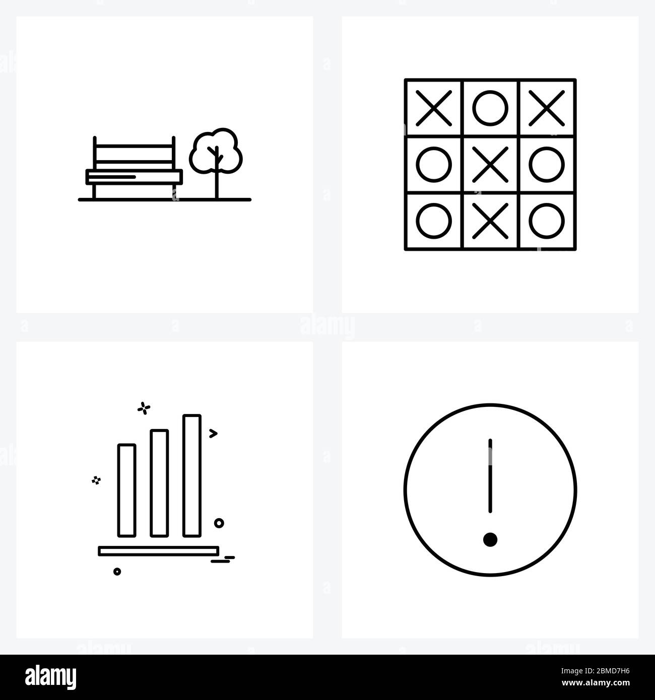 4 Universal Icons Pixel Perfect Symbols of bench, analytics, heart ...