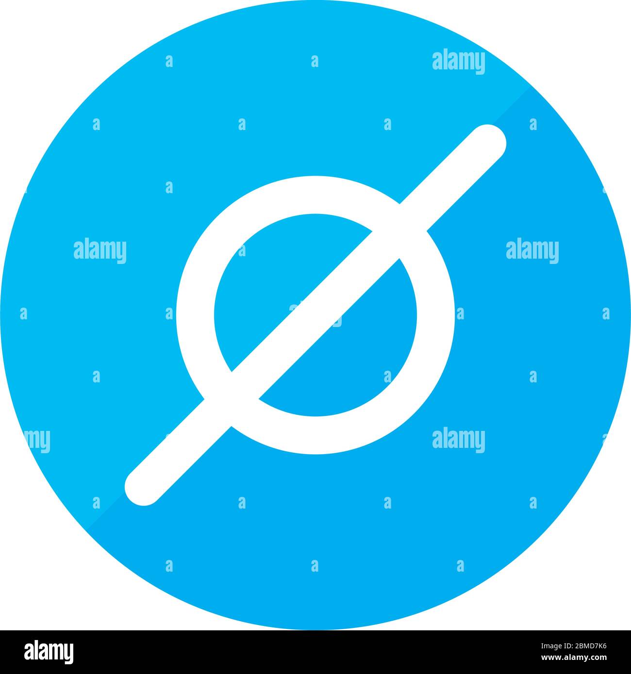 empty set flat style icon design, Math finance and education theme ...