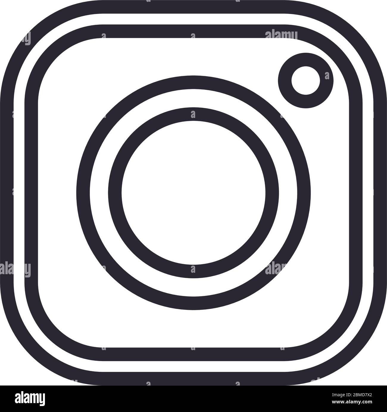 instagram line style icon design, Social media multimedia communication ...