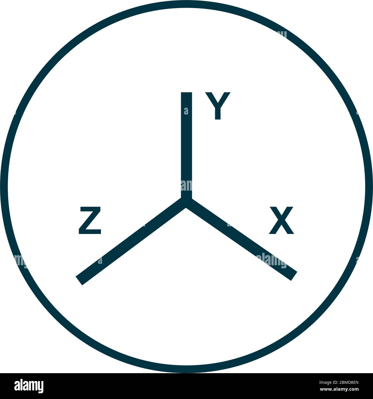 graphic line style icon design, Math finance and education theme Vector ...