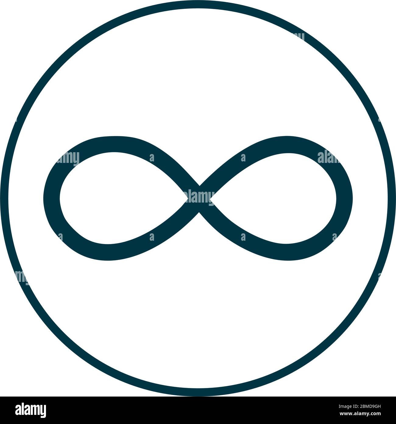 infinity line style icon design, Math finance and education theme ...