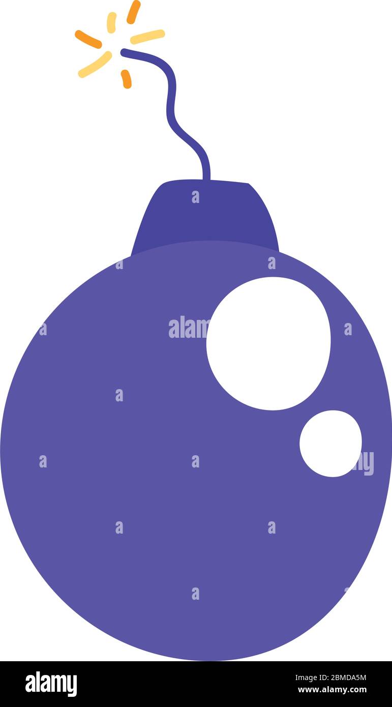 Bomb flat style icon design, Gun old military object weapon antique ...