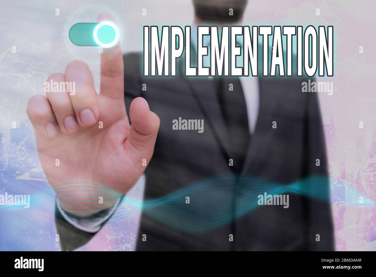 Conceptual Hand Writing Showing Implementation Concept Meaning The Process Of Making Something