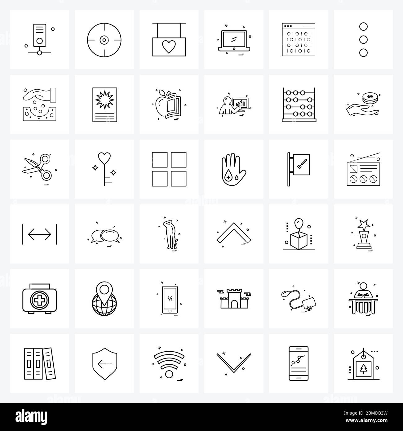 Binary data target Stock Vector Images - Alamy