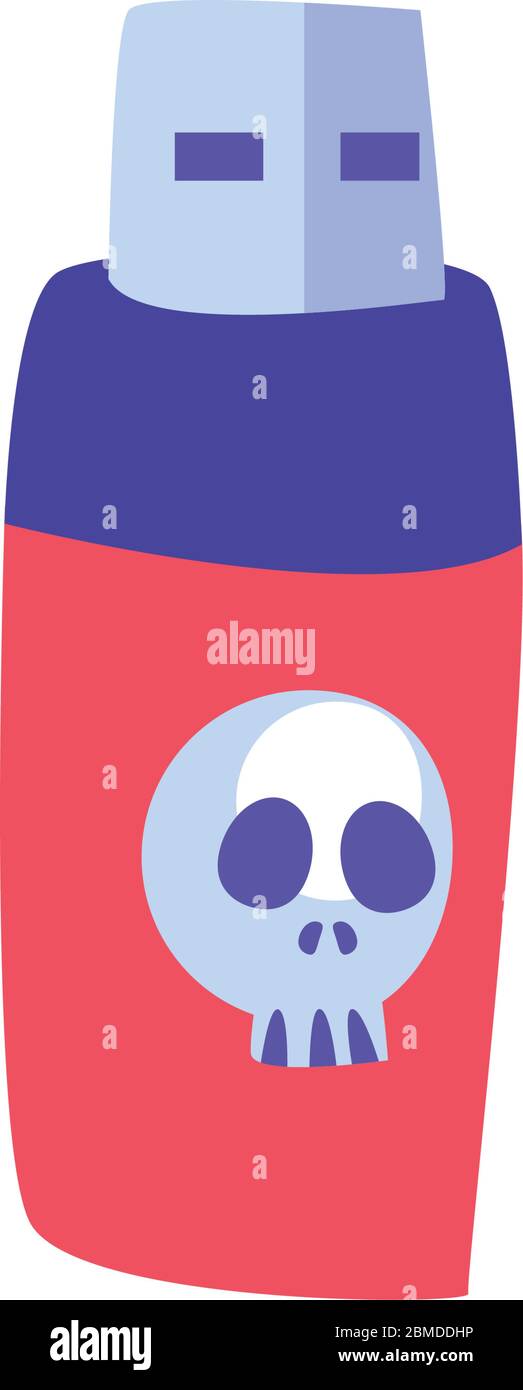 usb with skull flat style icon design of Hack information and security ...