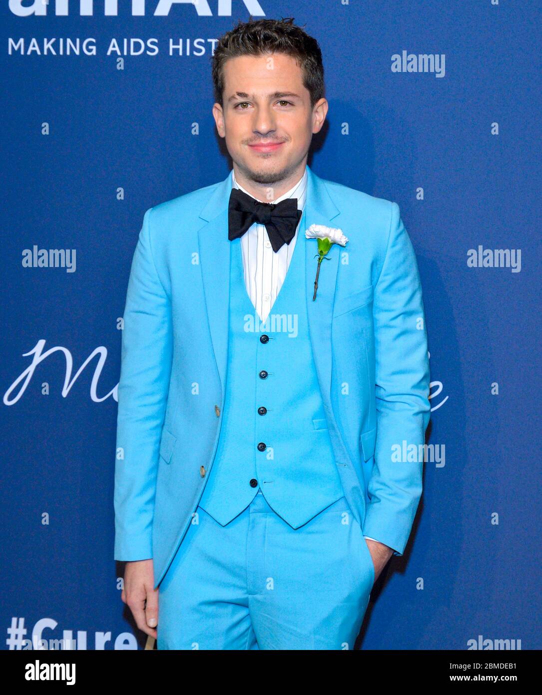 New York, NY - Feb 05, 2020: Charlie Puth attends the 2020 amfAR New ...