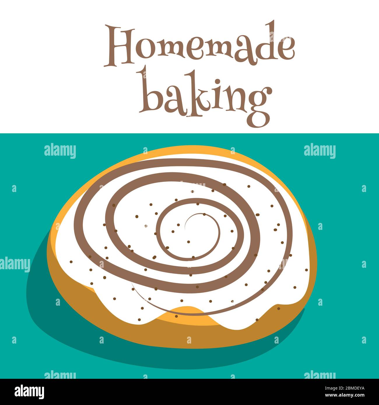 Tasty fresh homemade baked Stock Vector Images - Alamy