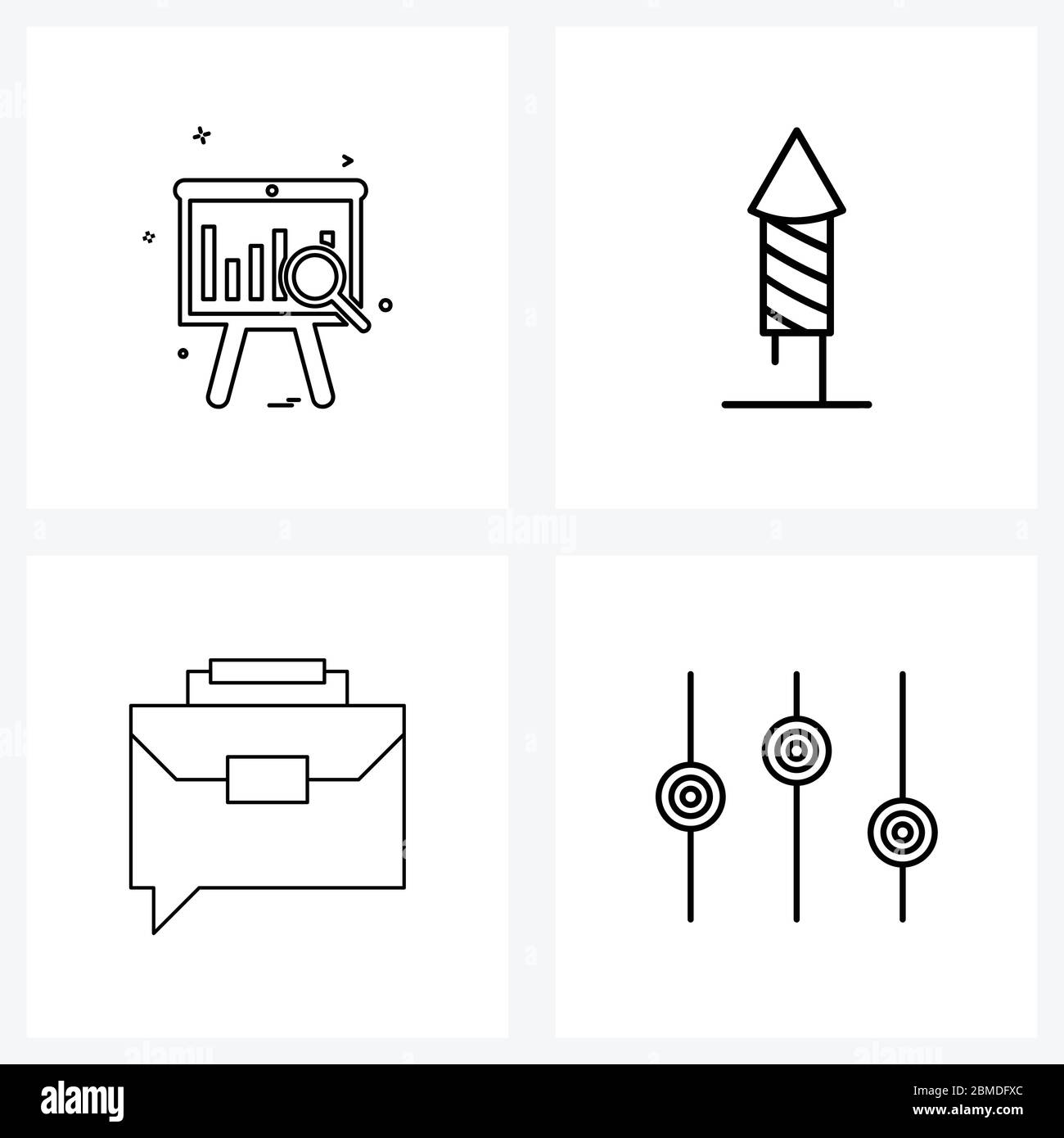 4 Universal Line Icon Pixel Perfect Symbols of graph, message ... 4 Universal Line Icon Pixel Perfect Symbols of graph, message ...