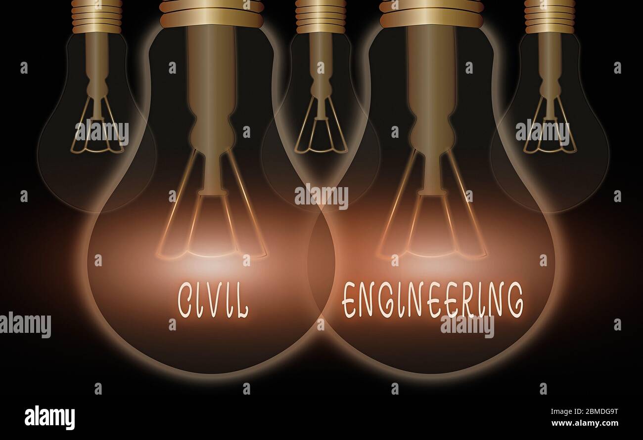 Handwriting text writing Civil Engineering. Conceptual photo Planning ...