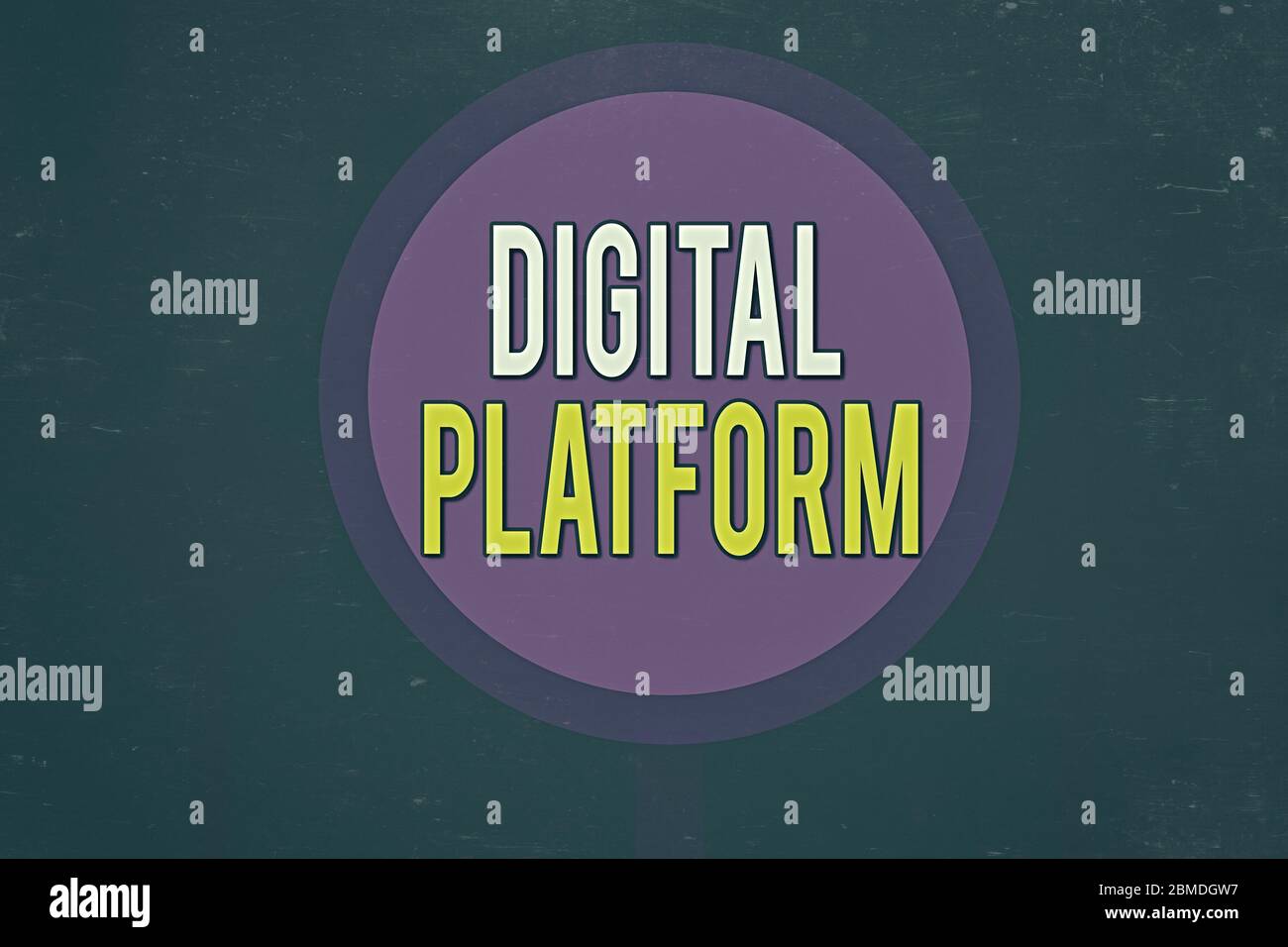 Conceptual hand writing showing Digital Platform. Concept meaning ...