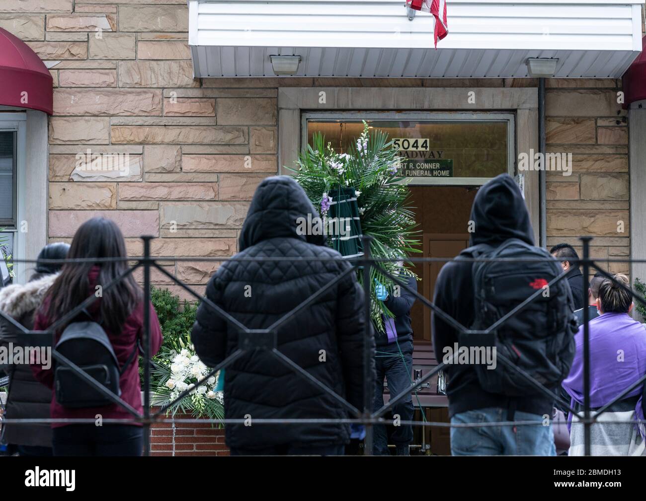 New York, NY - May 8, 2020: Family members and friends pay tribute to ...