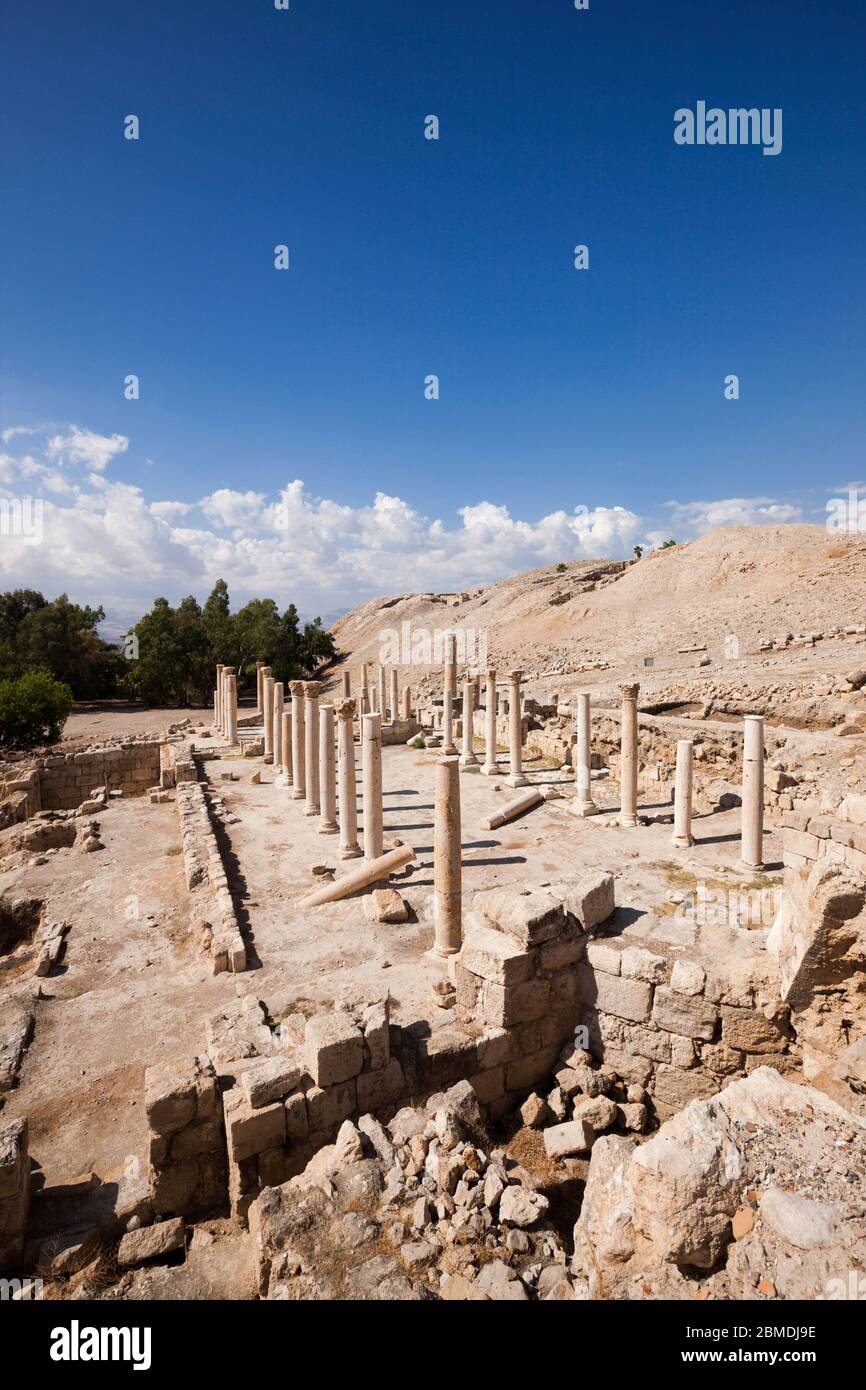 Byzantine Cathedral Church, Ancient ruins of Pella, ancient Decapolis ...