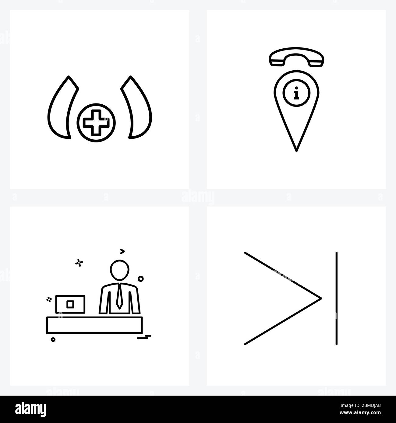 Reception arrow sign Stock Vector Images - Alamy