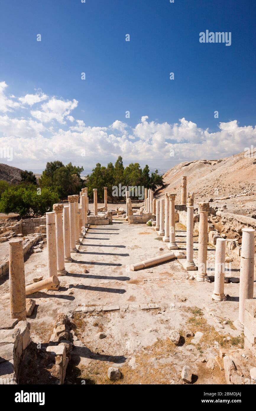 Byzantine Cathedral Church, Ancient ruins of Pella, ancient Decapolis ...