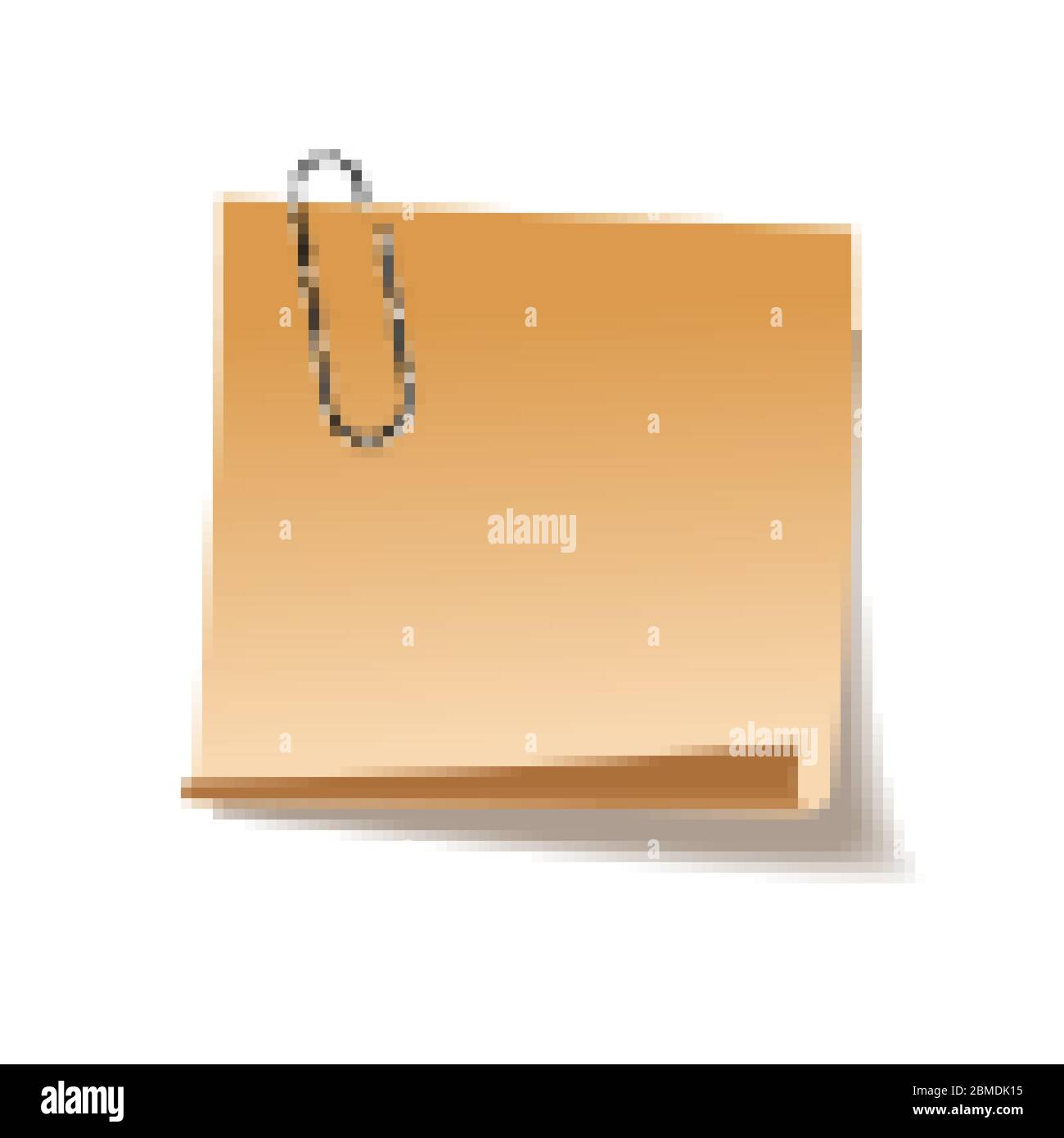 Realistic sticky note sheet. Blank lined paper. Vector illustration ...