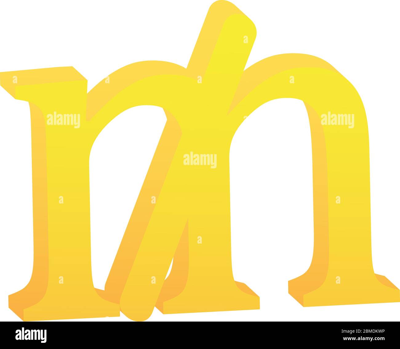 3D Mill sign currency symbol icon Stock Vector Image & Art - Alamy