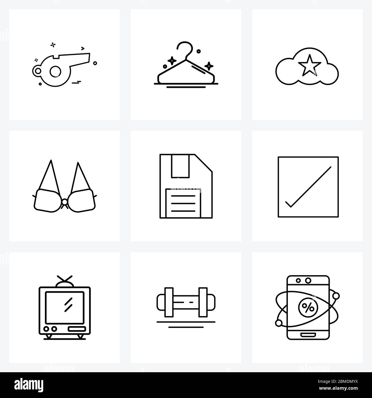 9 Universal Icons Pixel Perfect Symbols of file, undergarments, cloud ...