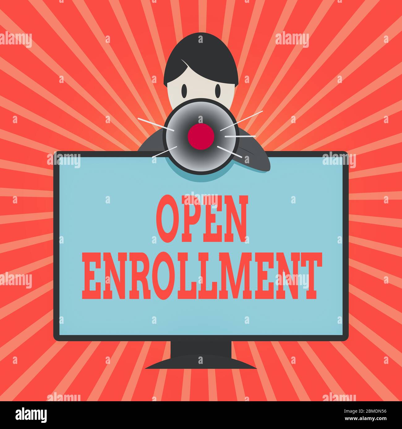 Conceptual hand writing showing Open Enrollment. Concept meaning The ...