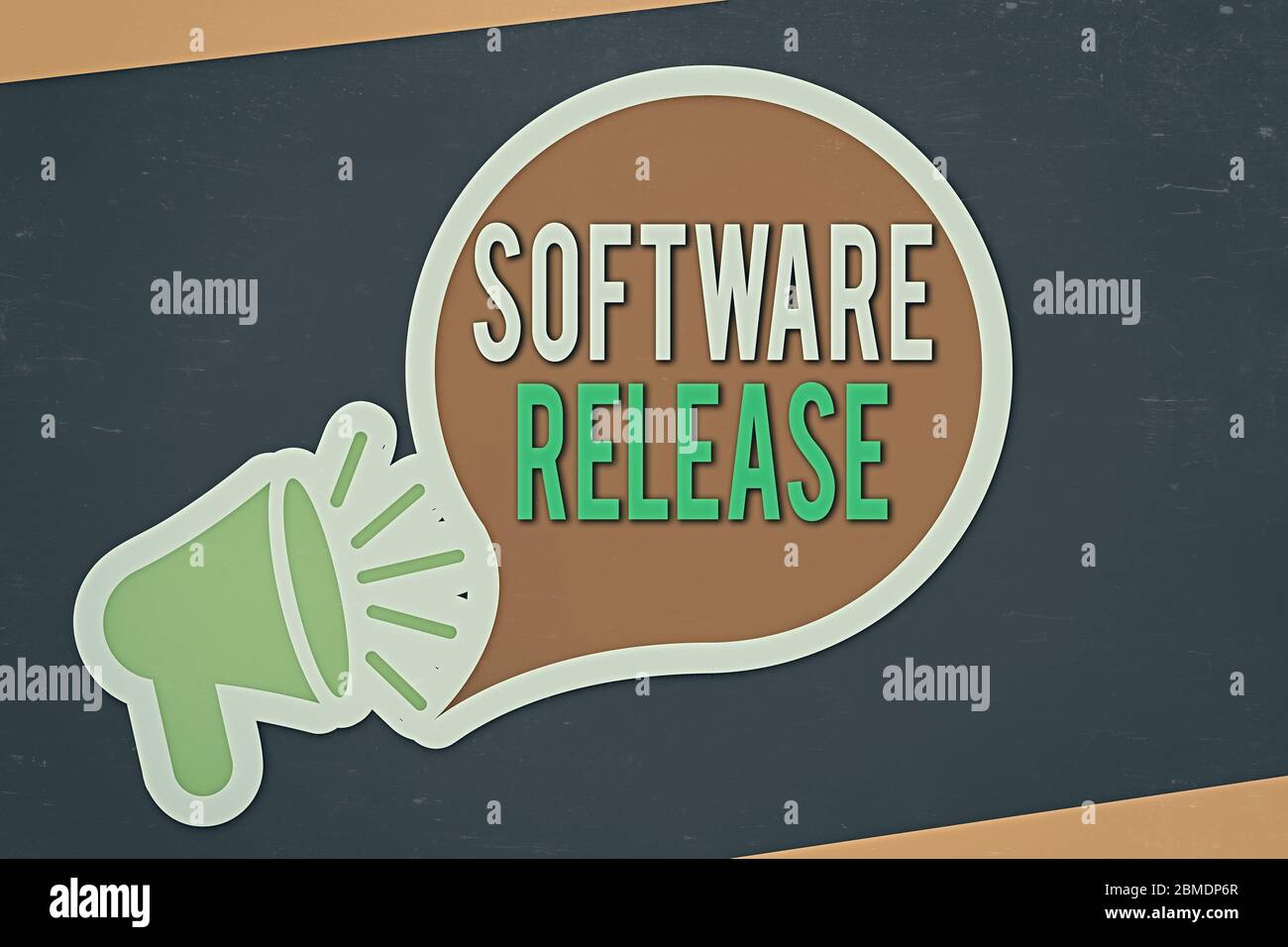 Conceptual hand writing showing Software Release. Concept meaning sum ...